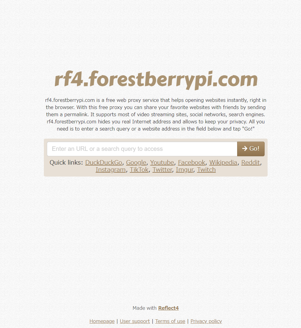 Reflect 4 で自分自身のプロキシサイト（リンクあり） | 牛かつ's Blog